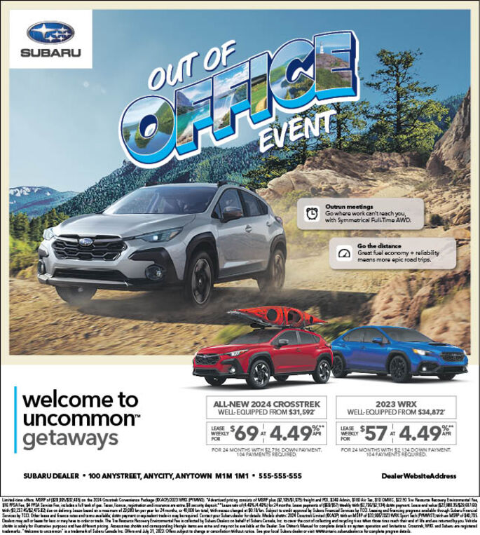 Crosstrek & WRX Promotion - Crosstrek Promotion - Ontario Subaru Dealer ...